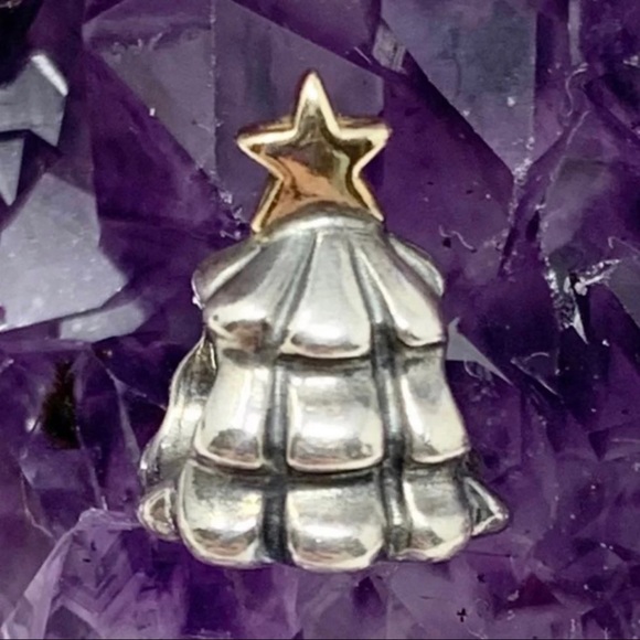 Pandora | Jewelry | Authentic Pandora Sterling Silver 4k Gold Christmas ...